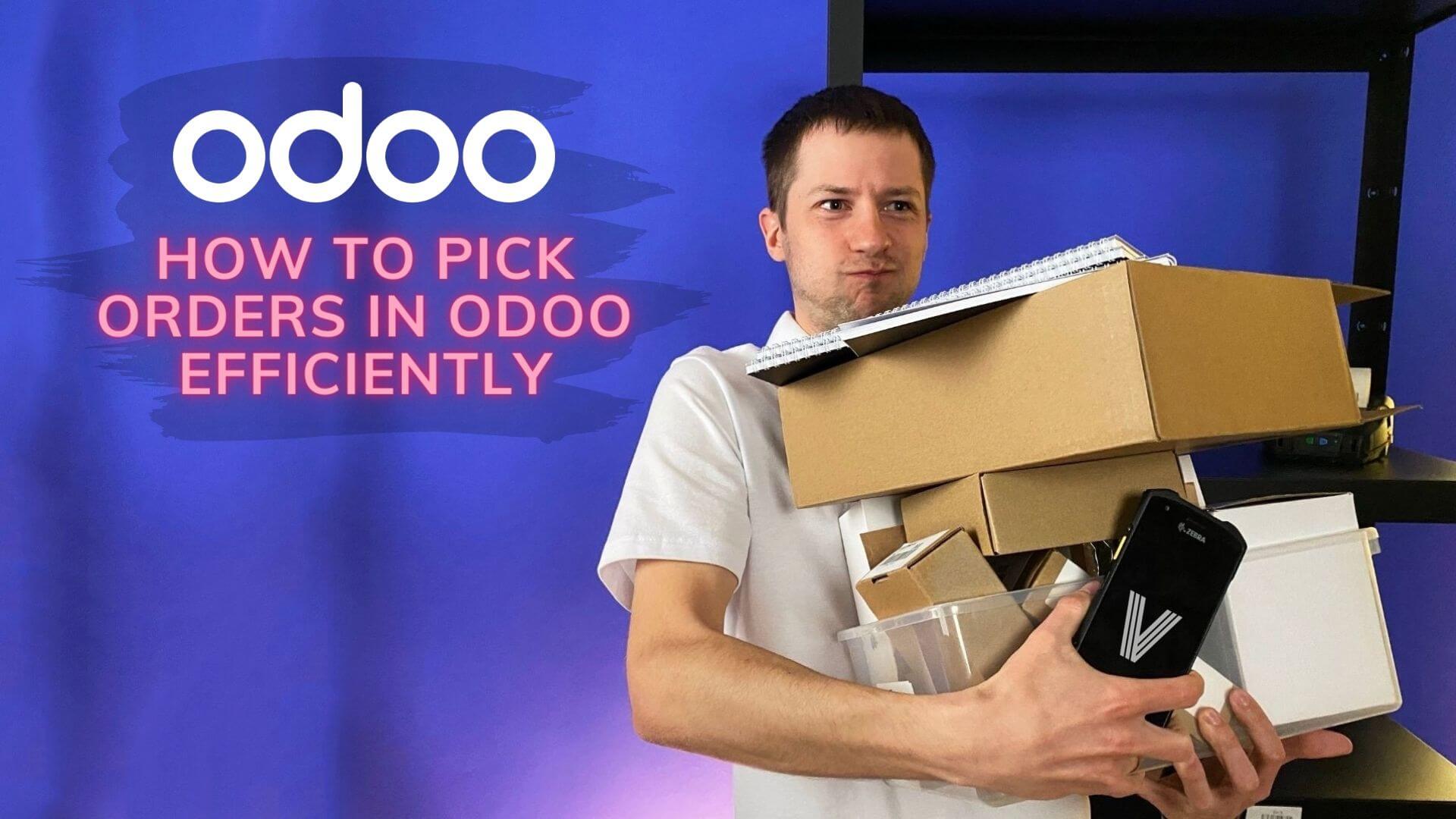 How to pick orders in Odoo using barcode scanner and Ventor