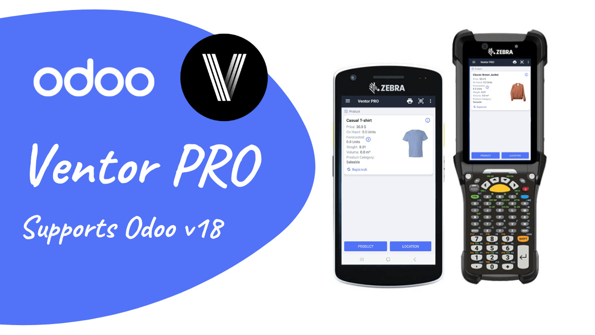 Ventor PRO supports Odoo v18 | Ventor PRO