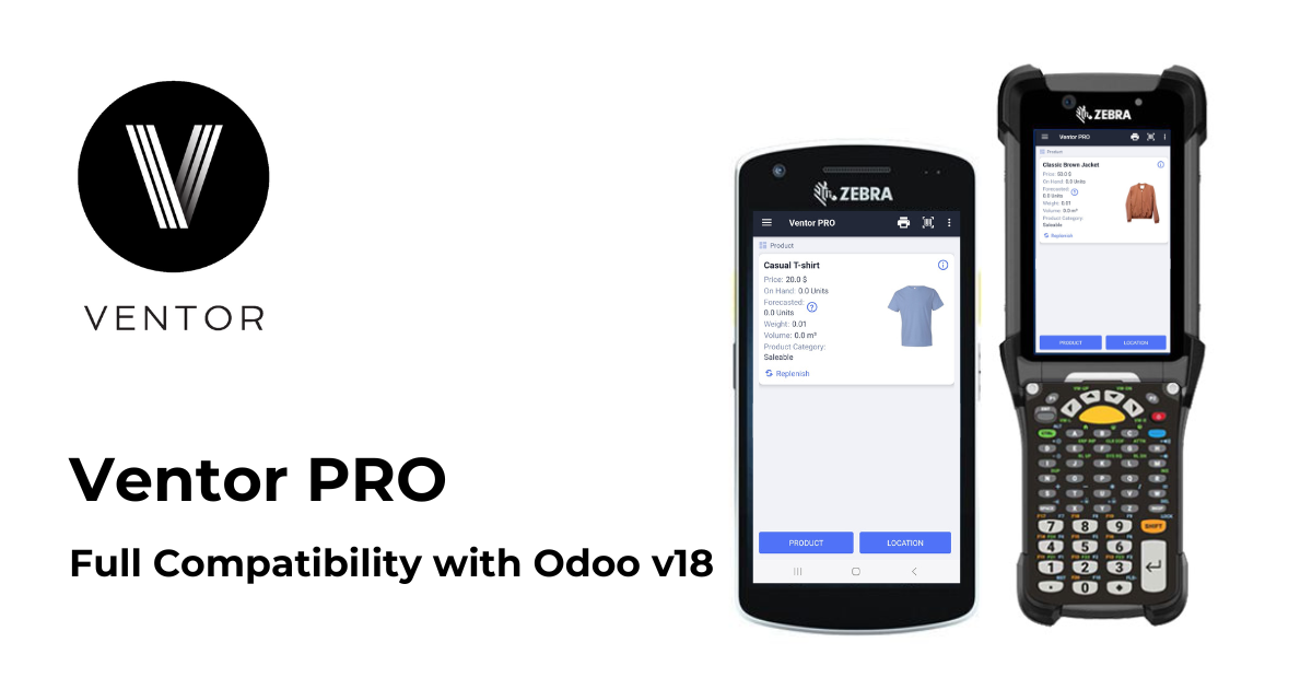 Ventor PRO supports Odoo v18 | Ventor PRO