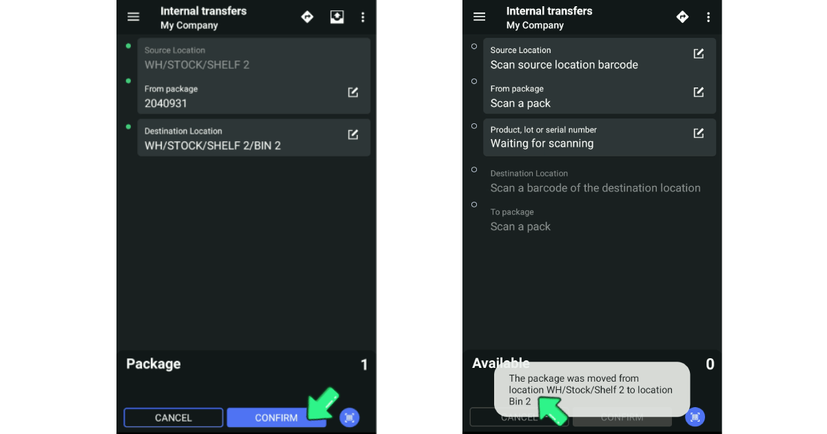 How to Move an Entire Package in Odoo | Ventor PRO
