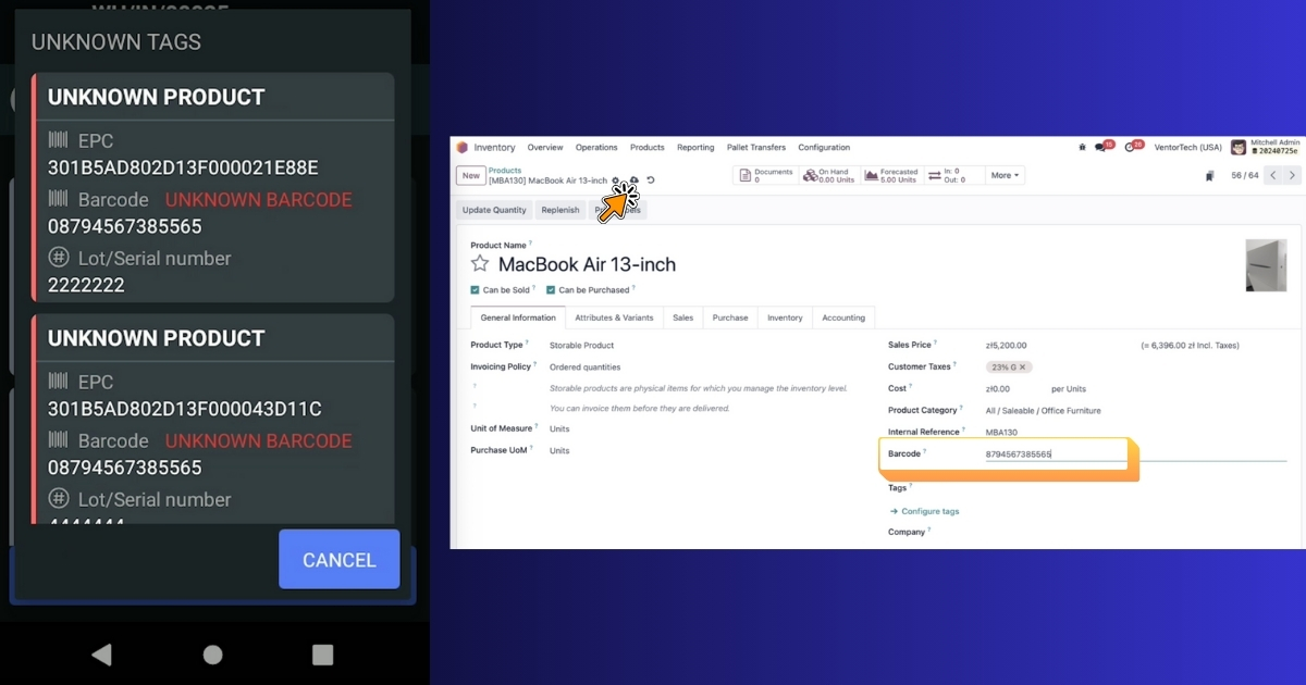 How to Start Using RFID Tags with Odoo Inventory: A Practical Guide | Ventor PRO